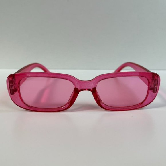 Accessories | Y2k 200s Vintage Style Cute Pink Square Sunglasses | Poshmark